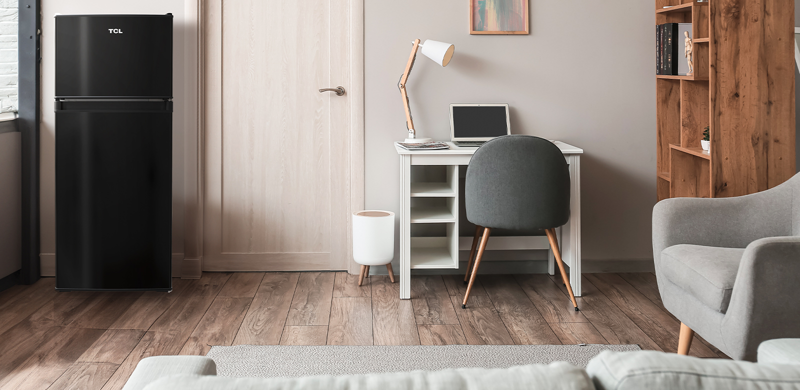 TCL 4.5 Cu.Ft. Two Door Refrigerator - Black | TCL USA